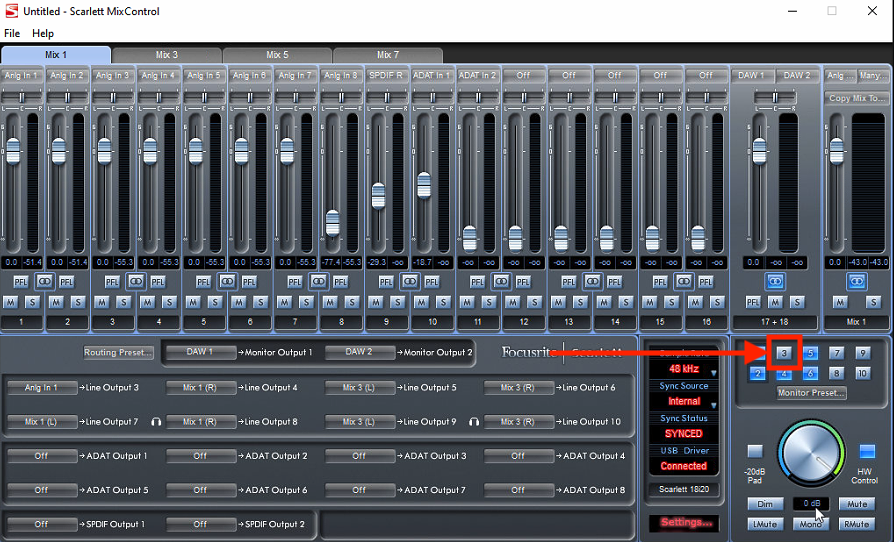 External Effects Processing with Mix Control during Tracking – Focusrite