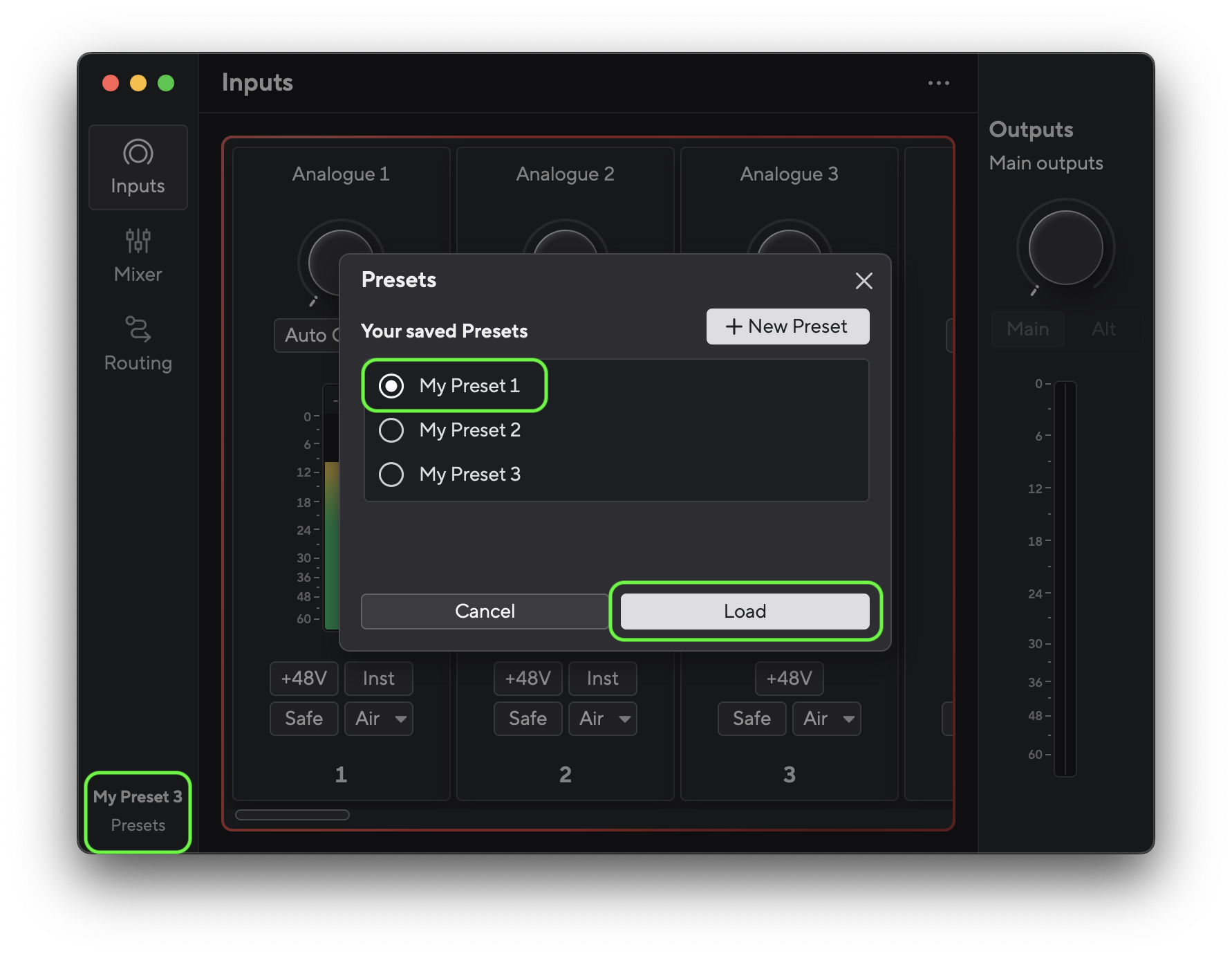 Focusrite Control 2 - Presets – Focusrite