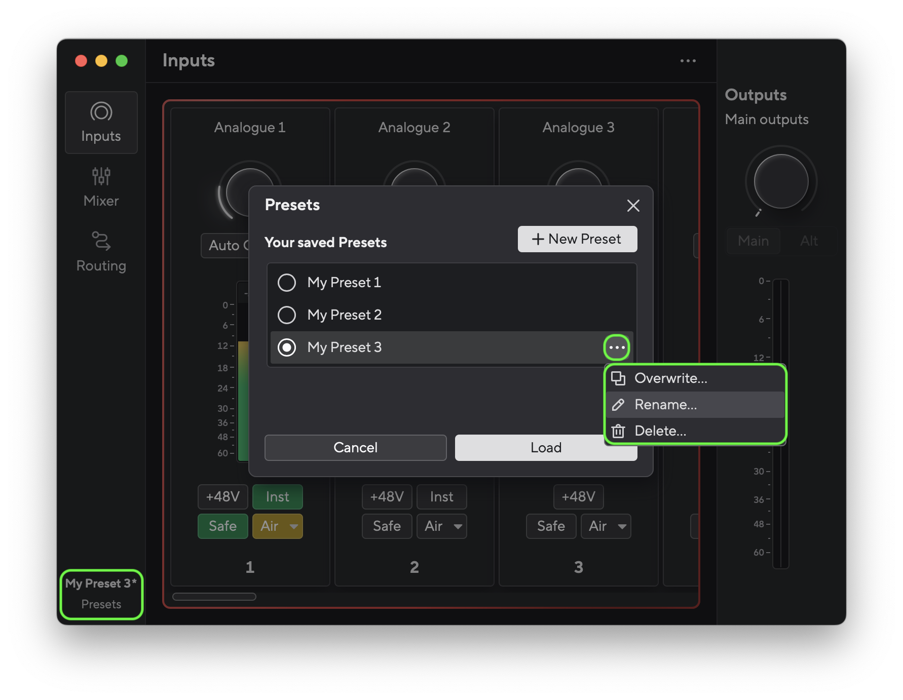 Focusrite Control 2 - Presets – Focusrite