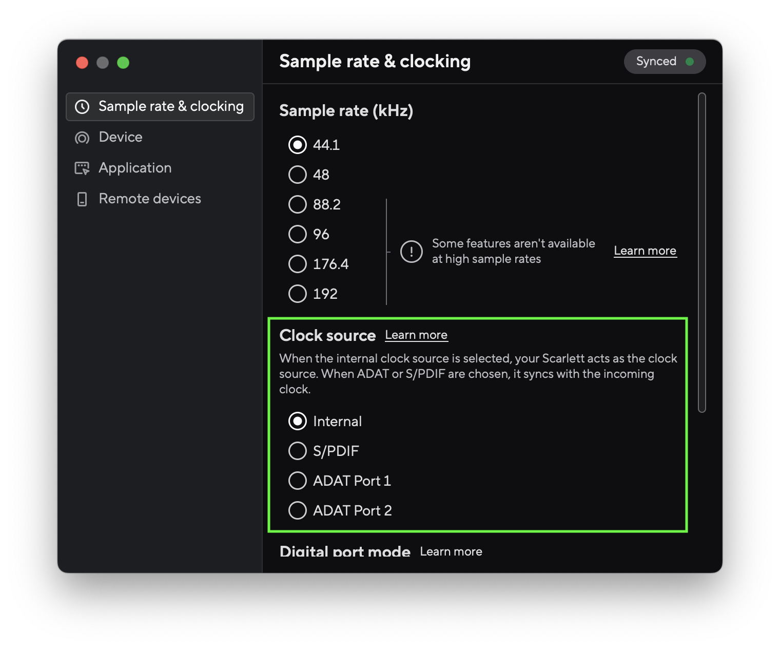 Troubleshooting ADAT – Focusrite
