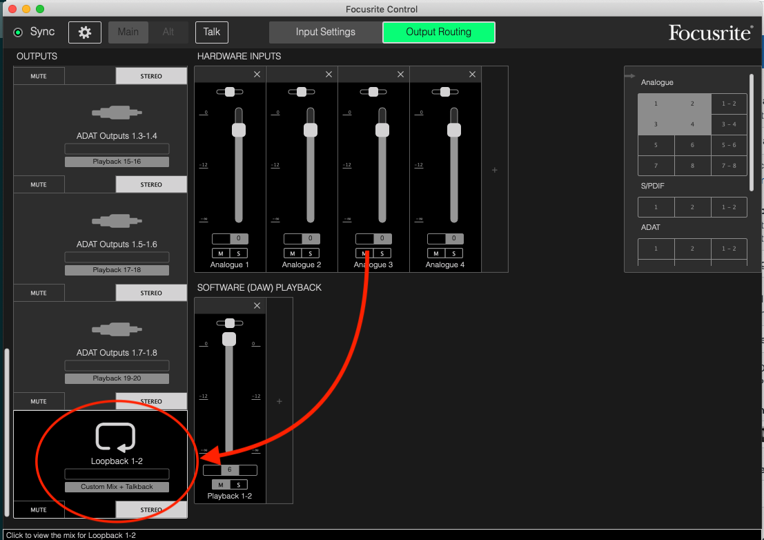 Can I record the talkback input on the 3rd gen 18i20? – Focusrite