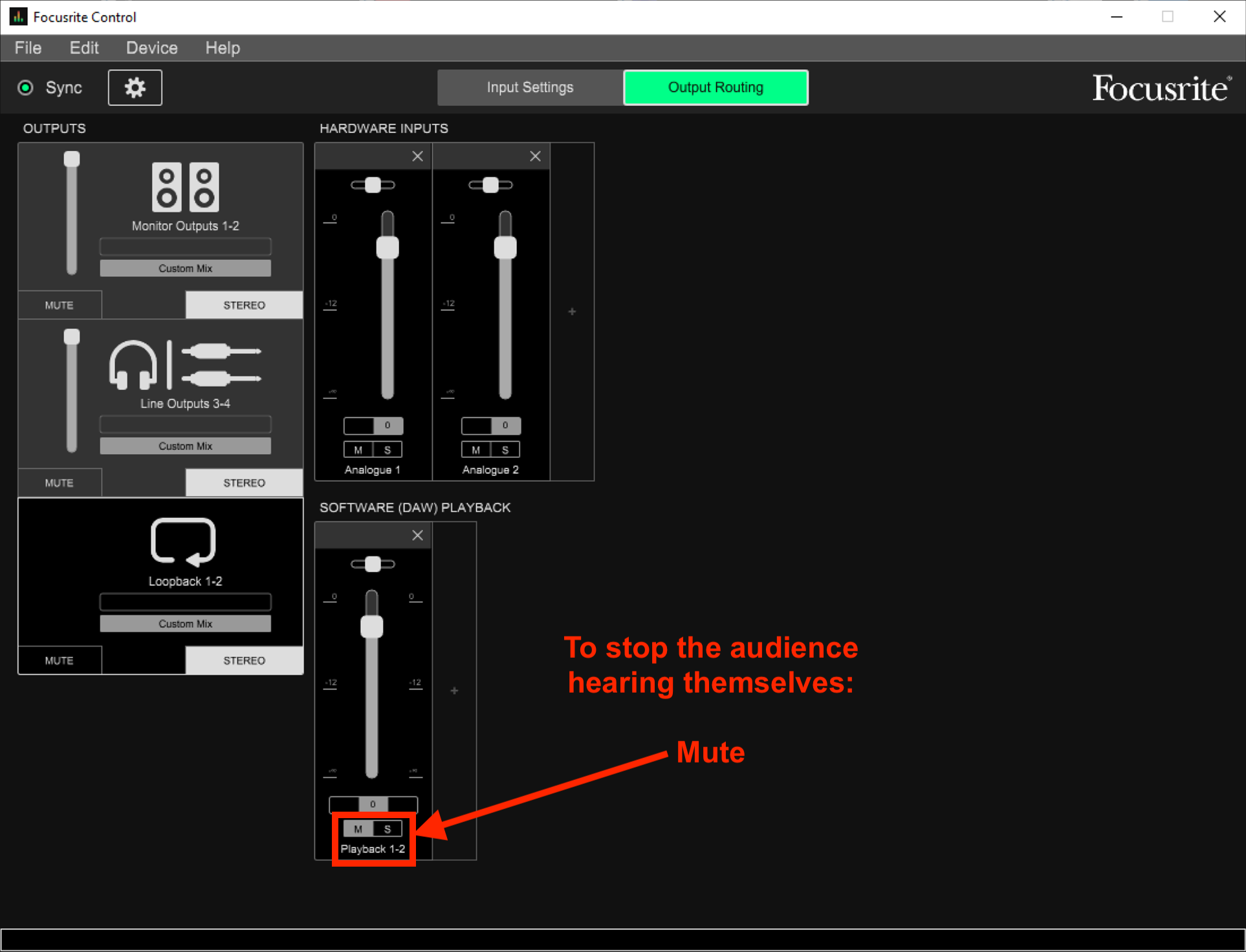 Using several inputs in Windows video call software – Focusrite