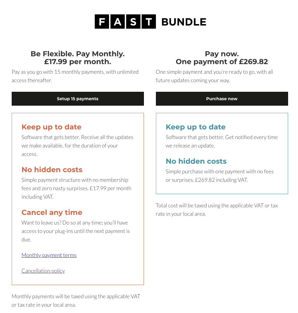 FAST Plugin offer – Focusrite